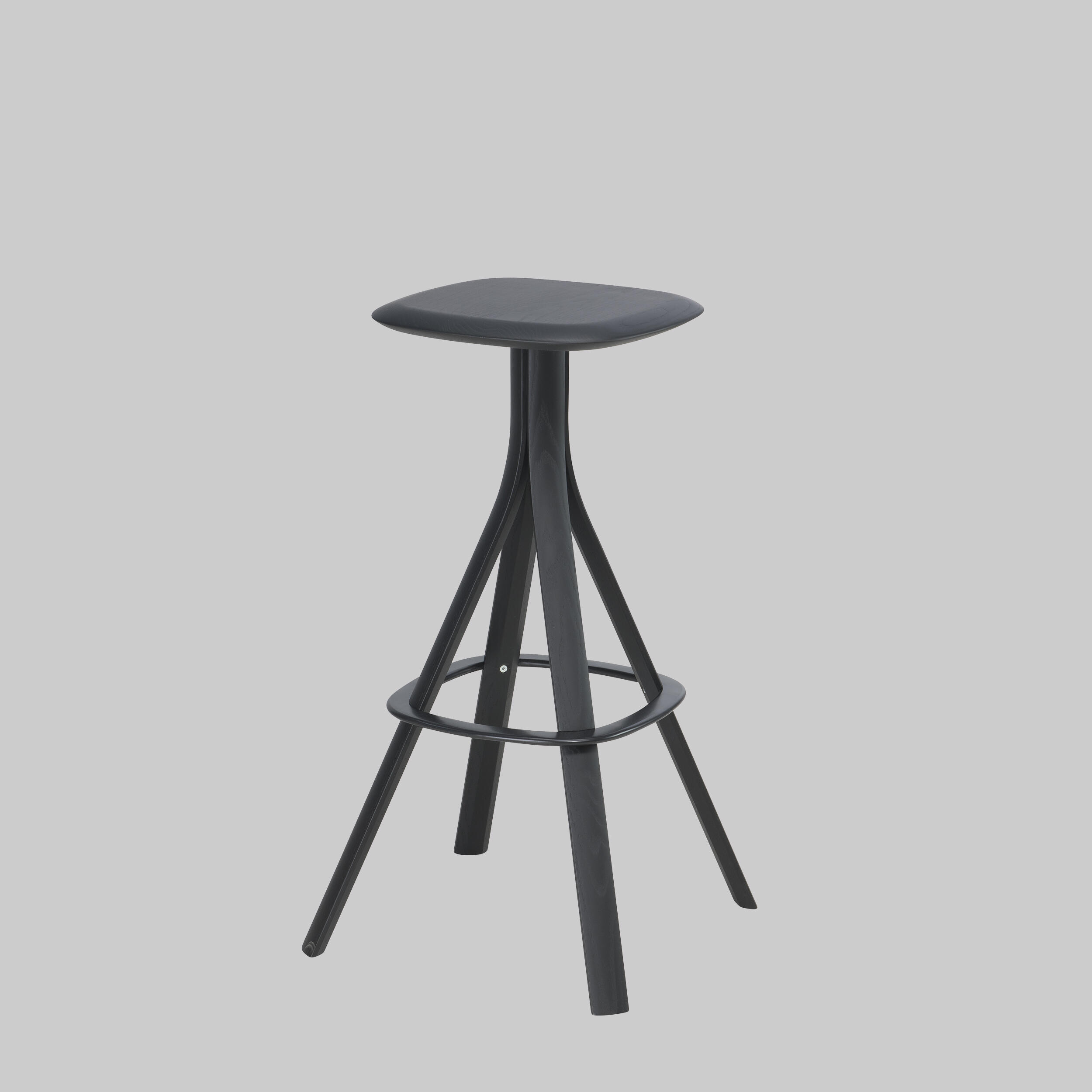 Stool LUSTO Black / Black - Adexpo