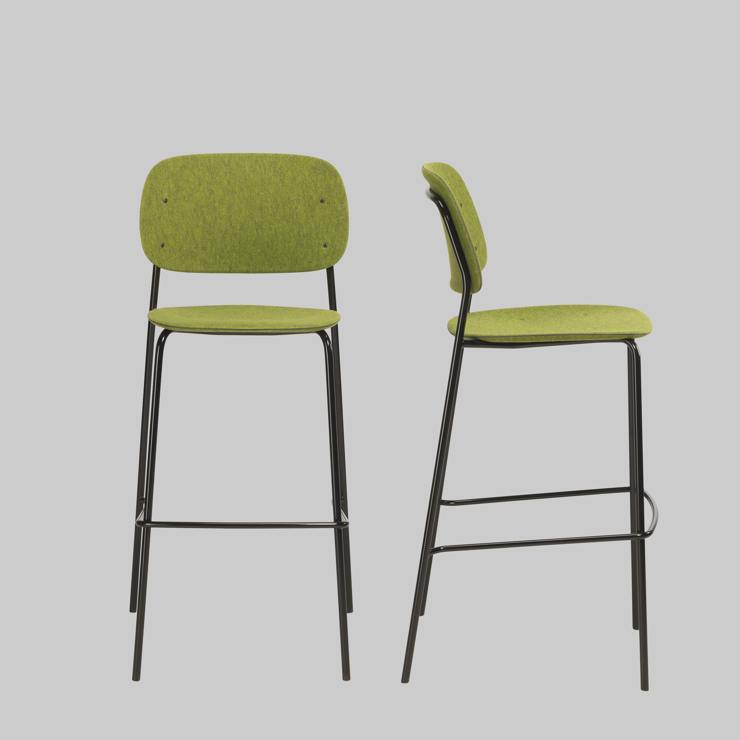 Stool HALE STACK Green / Black - Adexpo