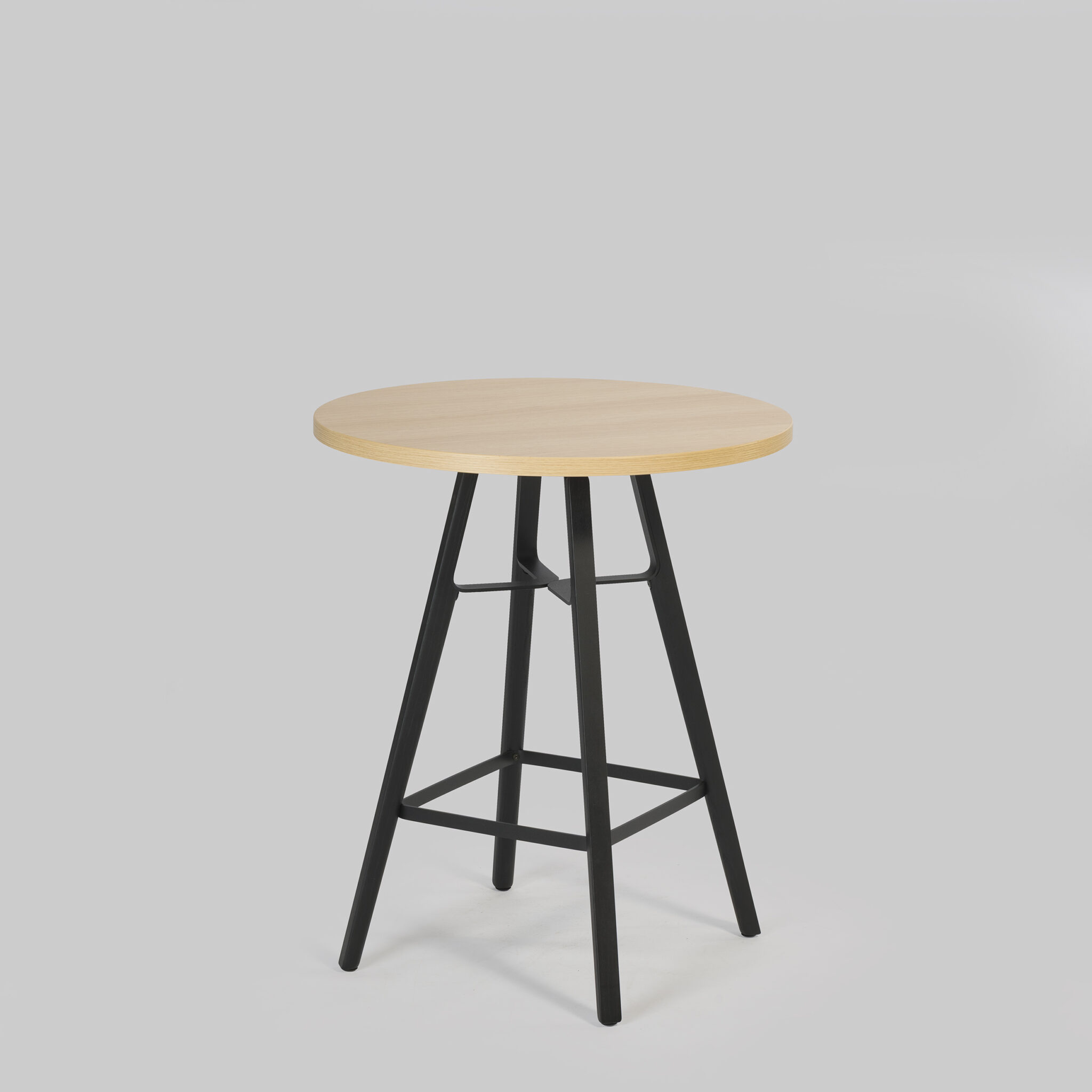 Writing table LIU Ø65 Black / Oak - Adexpo