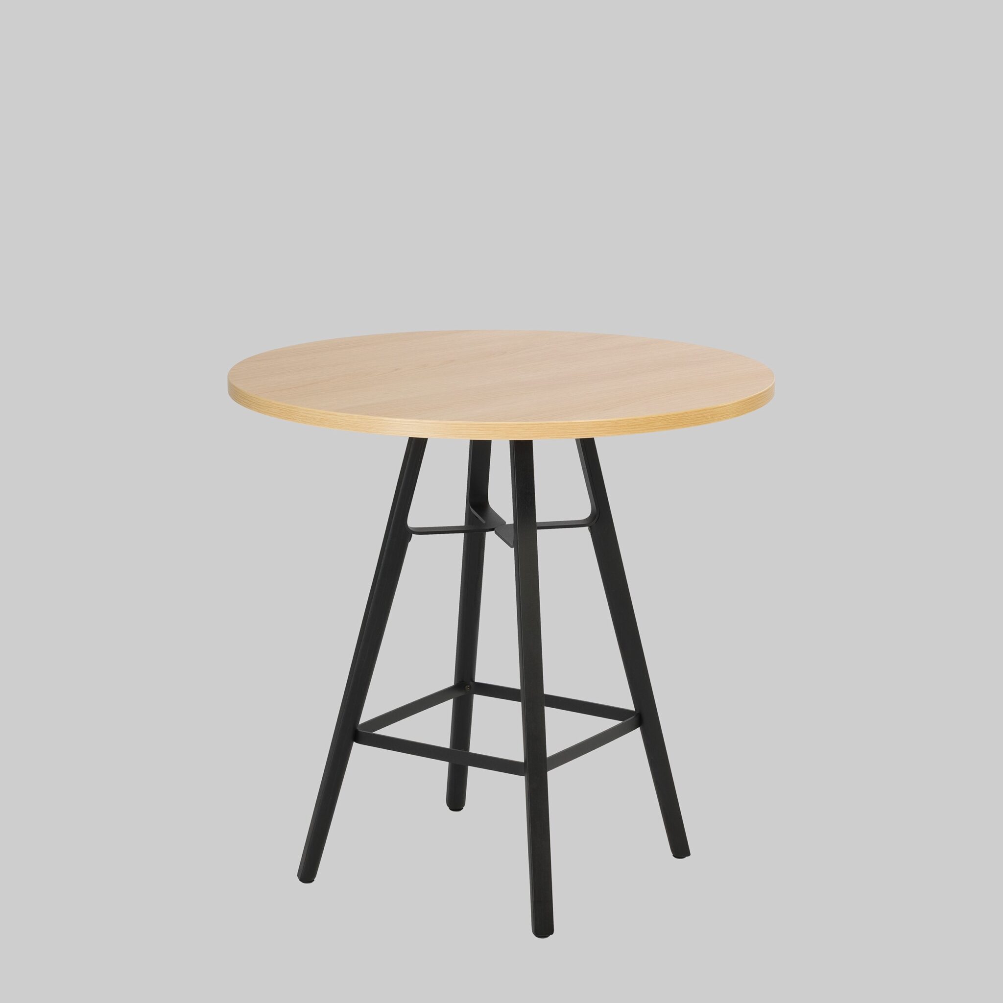 Writing table LIU Ø80 Black / Oak - Adexpo